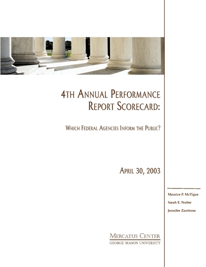 4th Annual Performance Report Scorecard - Fiscal Year 2002 | Mercatus ...
